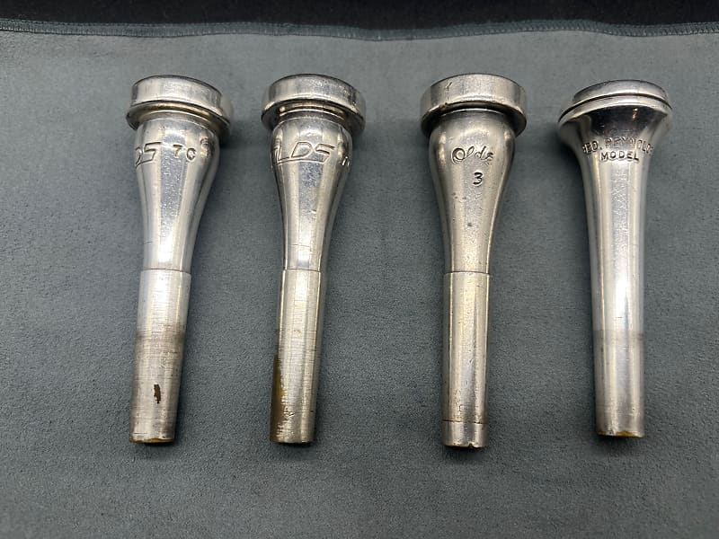 Used Olds Trumpet Mouthpiece lot of 4 with 3 Olds and 1 | Reverb