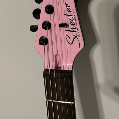 Schecter machine gun Kelly telecaster mgk tele pink | Reverb