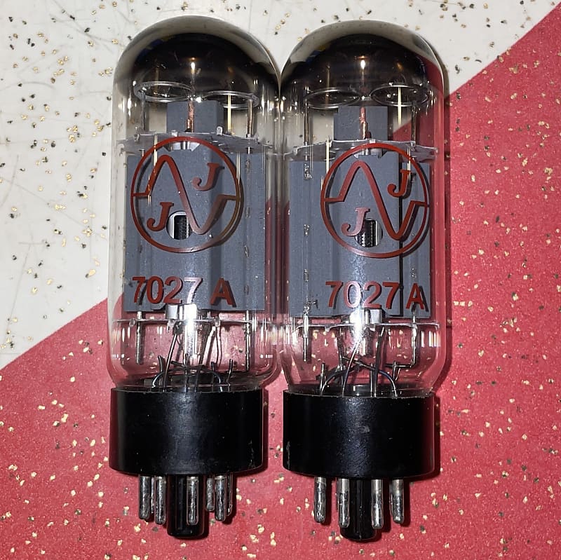 Pair of JJ 7027A Power Vacuum Tubes - 7027 A | Reverb