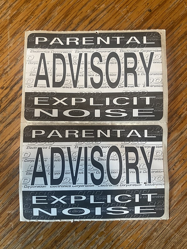 Vintage DOD Parental Advisory Stickers Rare | Reverb