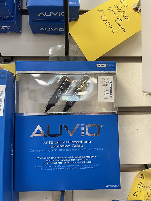 AUVIO 20 FT headphone extension cable - New | Reverb
