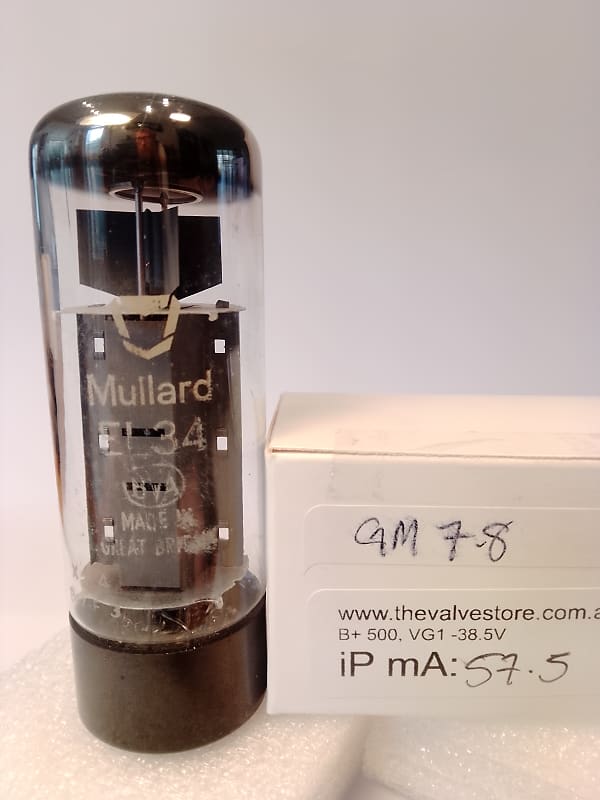 Vintage Mullard EL34/6CA7 Valve - 1977 'xf4' made | Reverb Australia