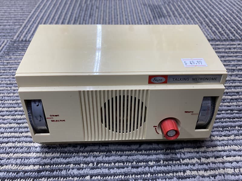 Franz Vintage analog talking metronome Cream | Reverb