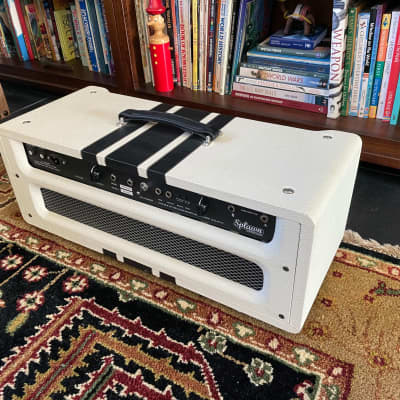 Rare! Splawn Street Rod 40 Head - White with Black Racing | Reverb