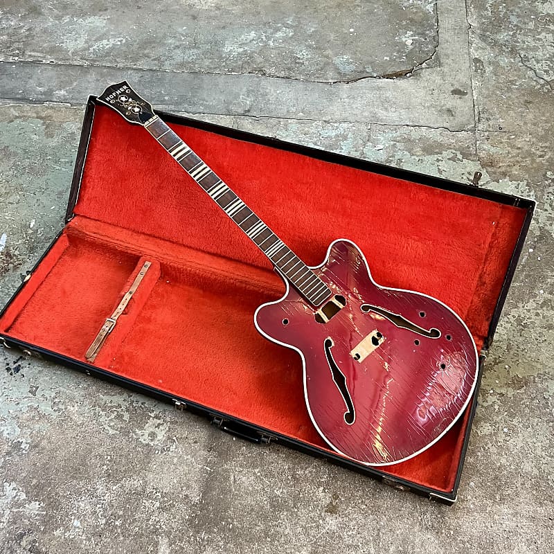 Hofner 500/7 Verithin Bass guitar 1960’s - Cherry original | Reverb