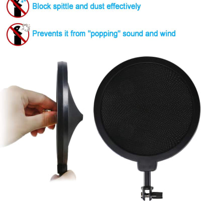 AT2020 Shock Mount with Pop Filter, Windscreen and Shockmount | Reverb