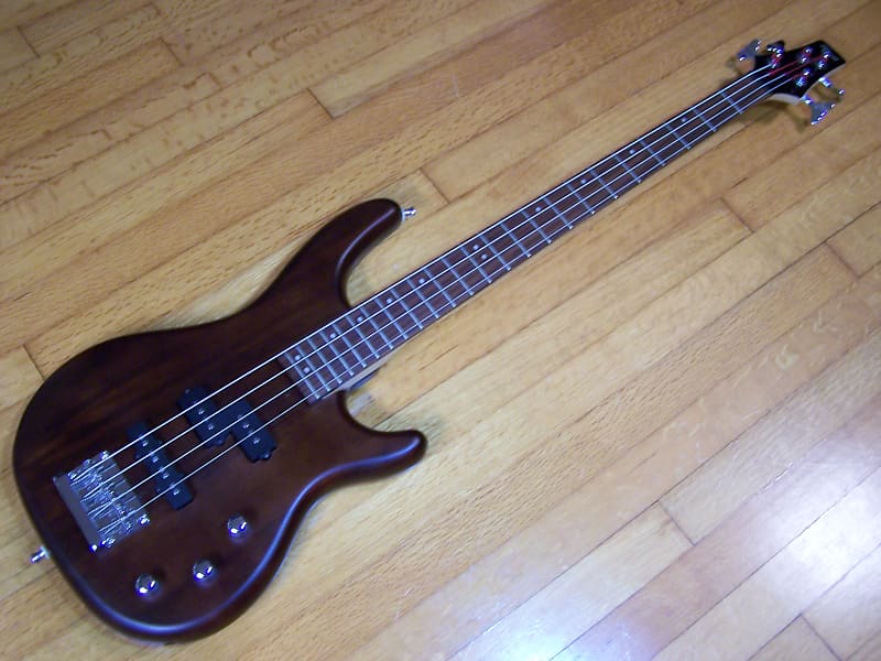 CC Clark Electric Bass Guitar ~ Satin Walnut Finish | Reverb