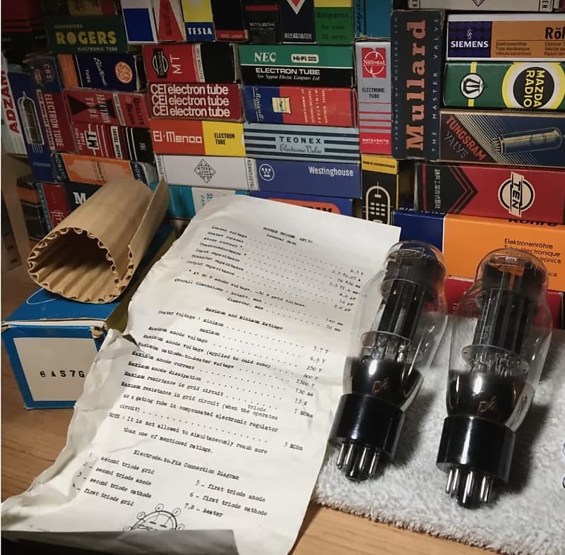 2x NOS BlackPlate DualDisc Sovtek/Russia 6AS7G/6H13C ~ | Reverb