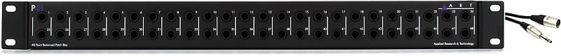 ART P48 48-point 1/4" TRS Balanced Patchbay Bundle with Hosa | Reverb