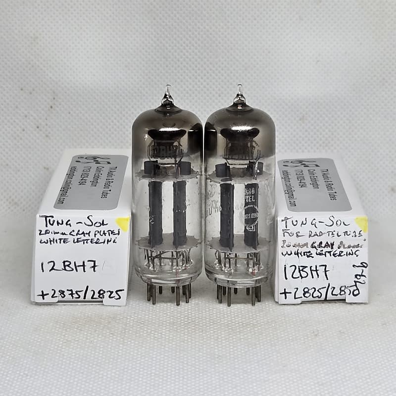 Tung-Sol 12BH7 Gray Plate Horseshoe Getter Well | Reverb Canada