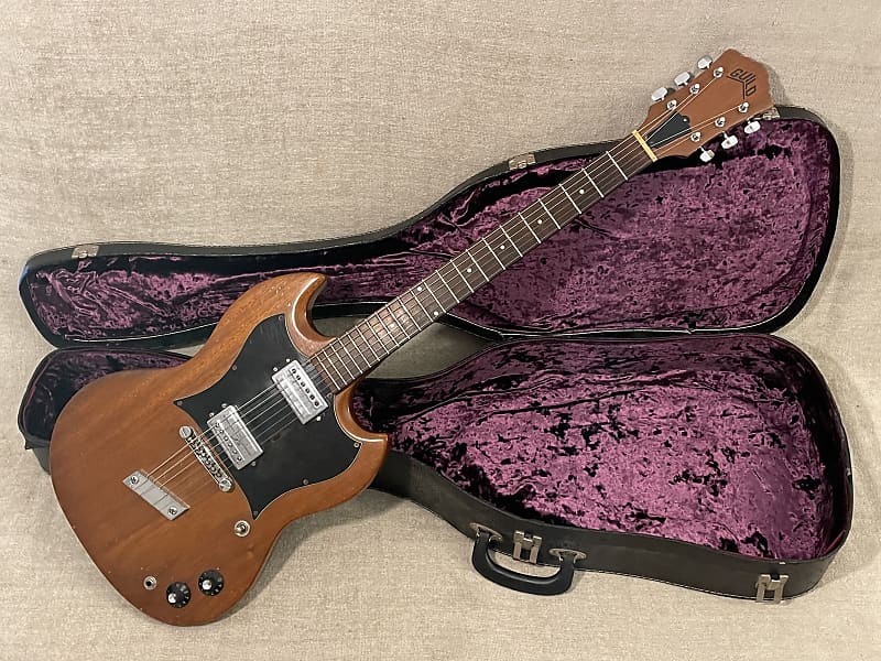 1972 Guild S-90 Solid Body Electric Guitar Natural Mahogany | Reverb