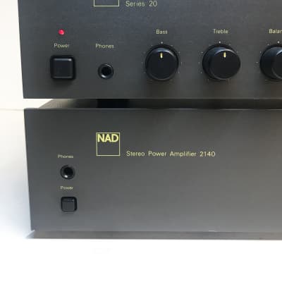 NAD 1020 Series 20 Preamp / 2140 Amp - Vintage NAD Sound | Reverb