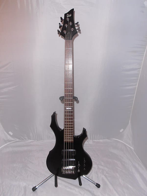 ESP LTD F-255 5 string bass neck thru, nice! | Reverb