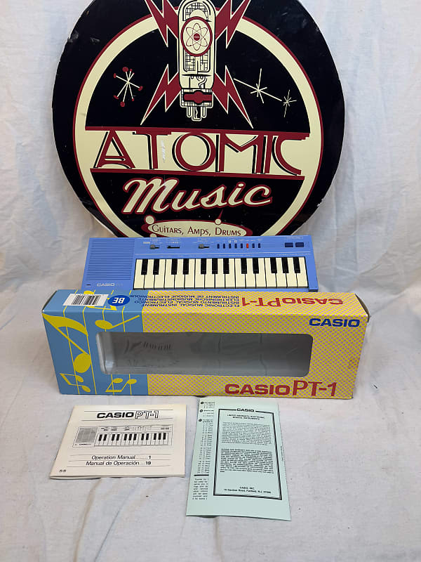 Casio PT-1 PT1 Mini Synthesizer with Box - MIJ Made In Japan | Reverb