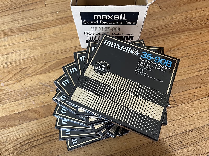 10 Factory Sealed Rolls of Maxell UD-XL 35-90B Sound | Reverb