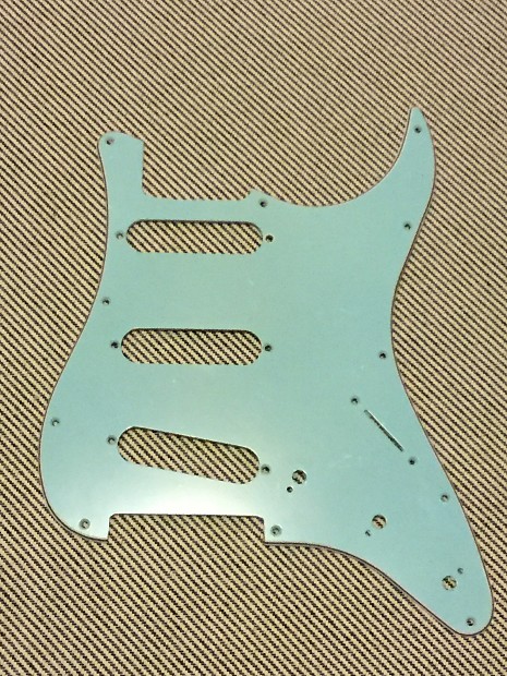 Strat Style Pickguard Light blue | Reverb