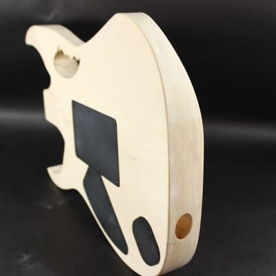 Unfinished 6 string, Jem style Basswood guitar body, rear | Reverb