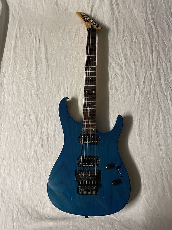 Robin Medley USA Kahler Floyd HH 1993 Transparent Blue | Reverb