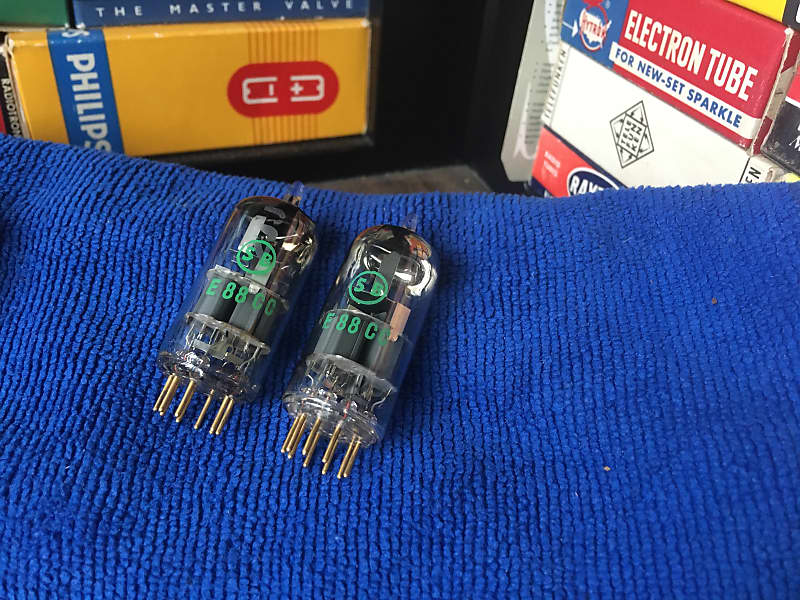 2 x D-getter E88CC Gold Pin Audio Tube | Reverb