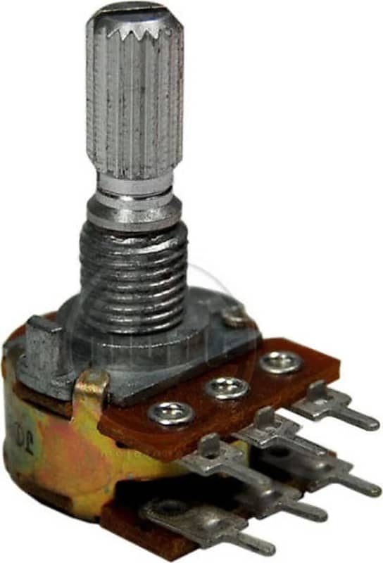 250KB 16MM Long Split Shaft PC Mount Dual Potentiometer | Reverb