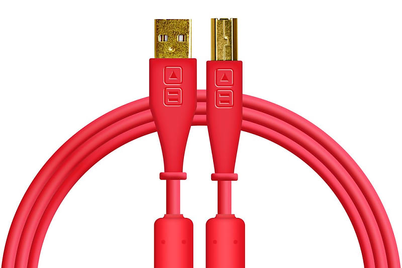 Chroma Cables: Audio Optimized USB-B to USB-C Cable (Red) | Reverb