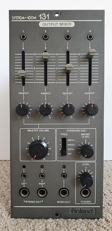 Roland System 100m Model 131 - 4ch Stereo Output Mixer | Reverb