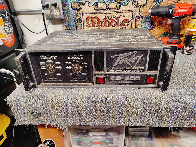 Peavey CS-400 Power Amplifier 1980s - Black | Reverb