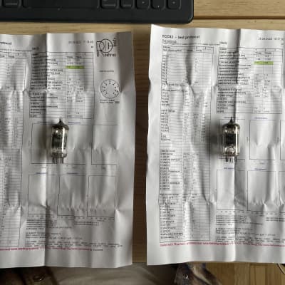 Mullard PAIR ECC82 12AU7 valve tube 1952 | Reverb