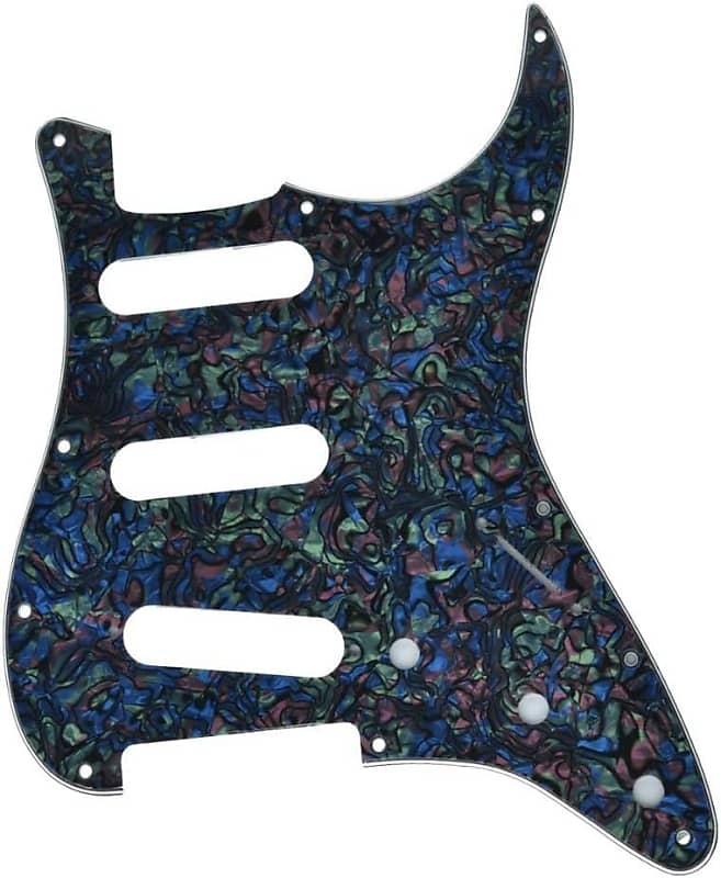 11 Hole ST/Strat Style Pickguard SSS Pick Guard for | Reverb