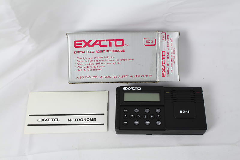 Exacto Digital Electronic Metronome EX-3, Tone Settings, | Reverb
