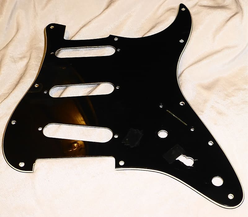 Fender Stratocaster 1978 Black Pickguard Factory Date Sticker | Reverb