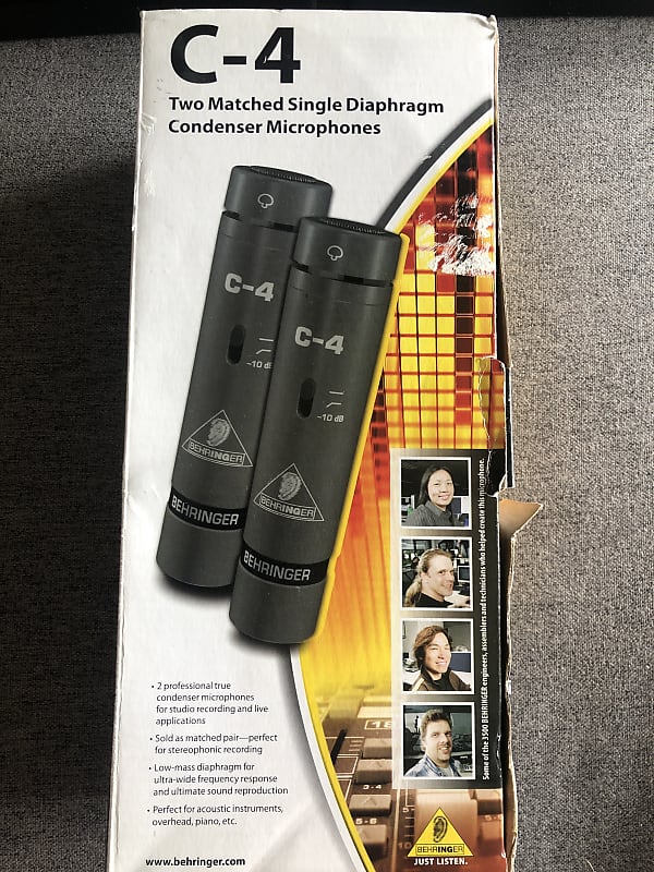 Behringer C-4 - Two Matched Single Diaphragm Condenser | Reverb UK