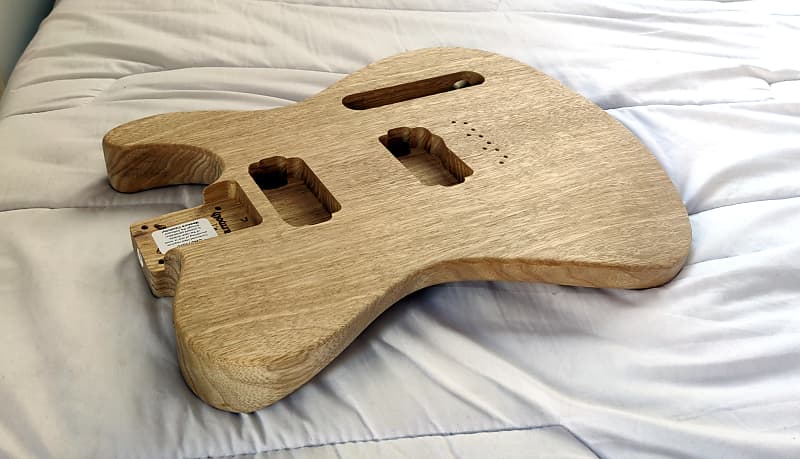 Warmoth 2-Humbucker Chambered Telecaster White Korina / Limba | Reverb