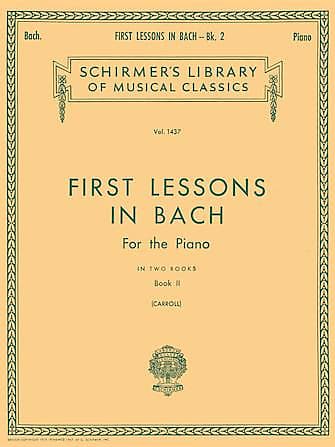 First Lessons In Bach Book 1 Piano Method | Reverb