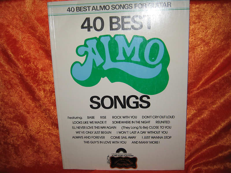 Almo Music for Easy Guitar 40 Best Songs Vintage Book from | Reverb