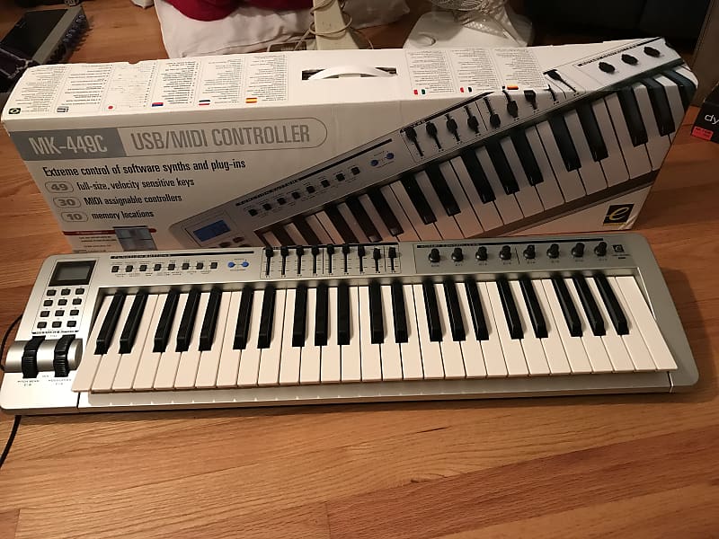 Evolution MK-449C USB Midi Controller 2010's Silver | Reverb