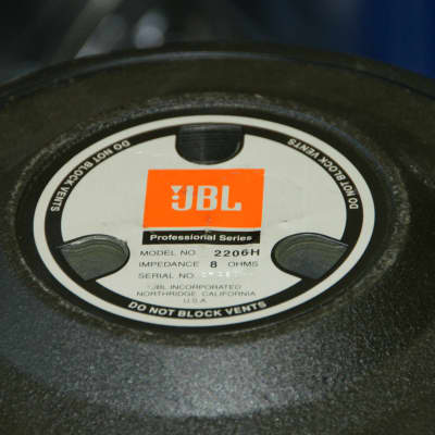 JBL 2206H Pro Series 8 ohms 12" Speaker Made in USA | Reverb