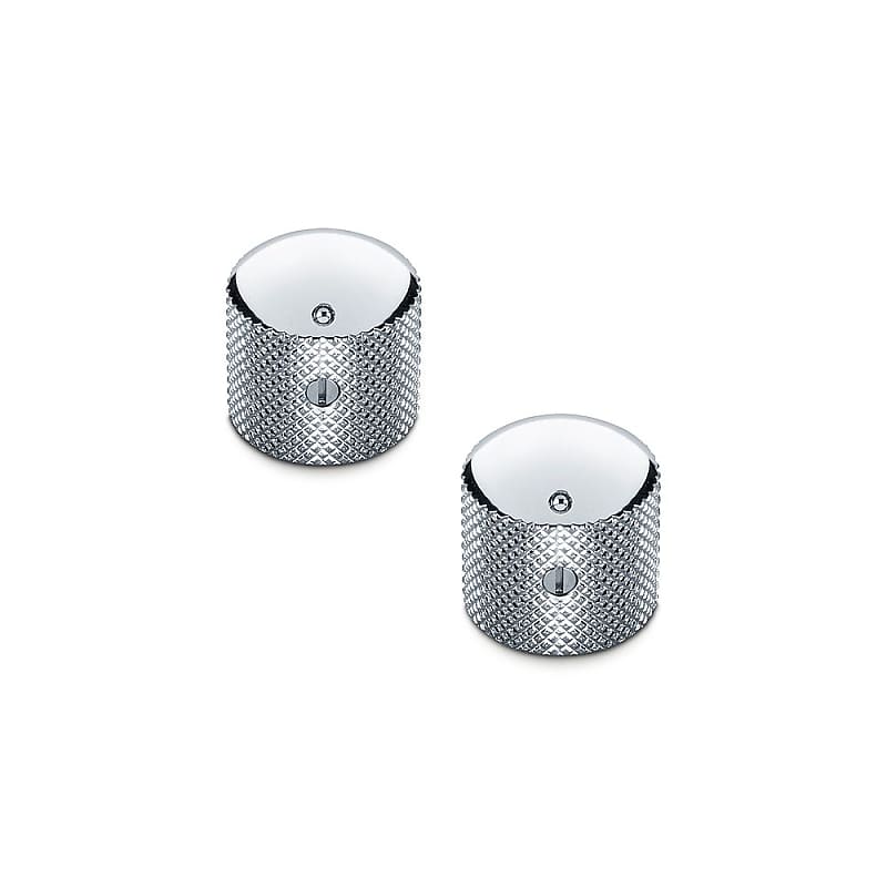 Schaller Dome Knobs with Set Screw Pack of 2 (Chrome, | Reverb