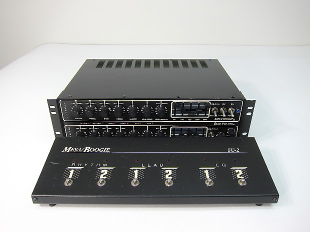 1980s Mesa Boogie Quad Preamp Black Rack Mount Two Channel | Reverb