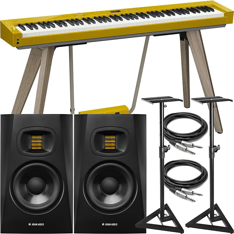 Casio Privia PX-S7000 88-Key Keyboard Mustard w/ Adam Audio | Reverb