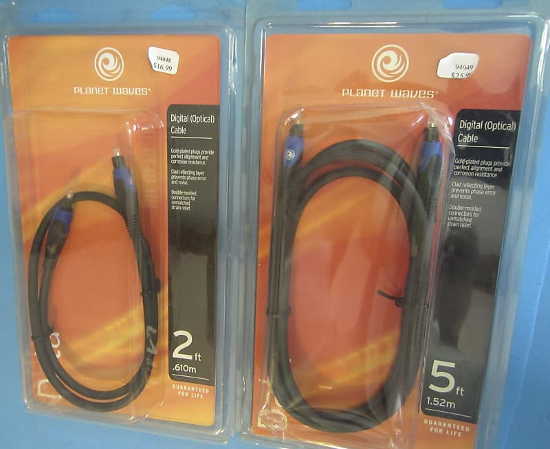 Planet Waves 2 Digital Optical cables Black | Reverb