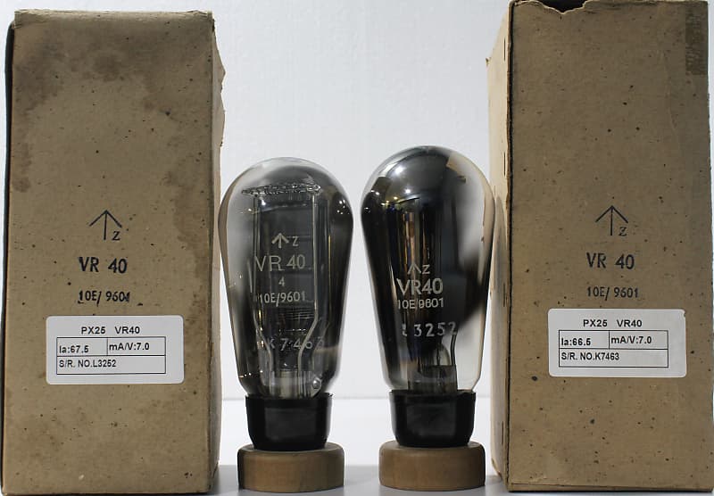 PX25 VR40 Osram Globe DHT Made in Gt.Britain1 Match Pair | Reverb