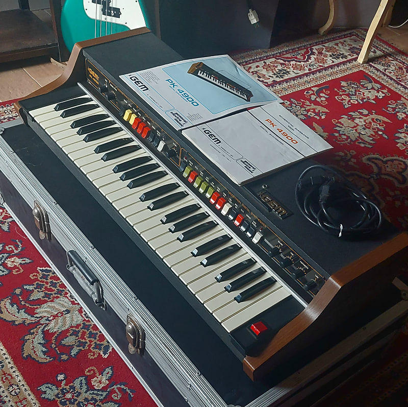 Gem PK4900 Ultra Rare Italian Synth w Original manuals & Case | Reverb