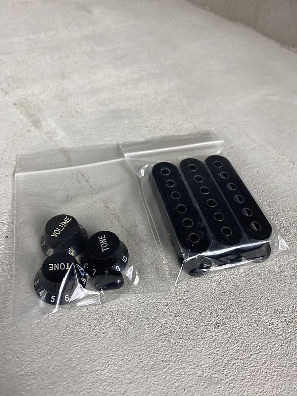 PRS Silver Sky Se pickup covers knobs & switch tip Black | Reverb UK