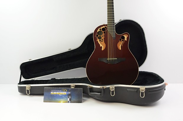 Ovation Adamas 1898 12 String Acoustic-Electric Guitar - Ruby | Reverb