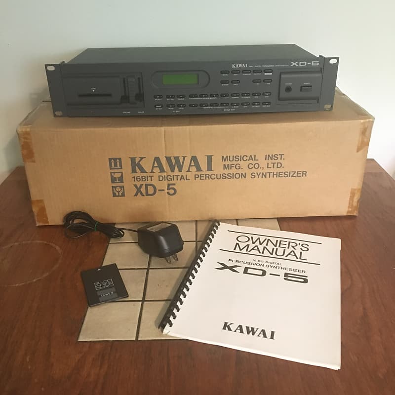 Kawai XD-5 Digital Drum Synthesizer + Original box, RAM Card, | Reverb