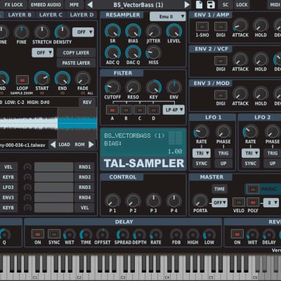 TAL Sampler (Download) Audio plug-ins for macOS, Windows and | Reverb