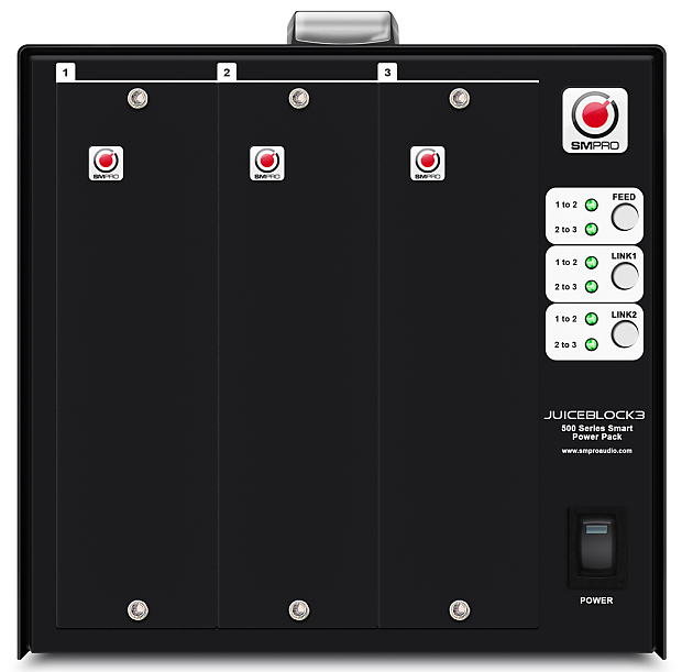 SMPro Audio Juice Block JuiceBlock 3: 3 Slot 500 Series Power | Reverb
