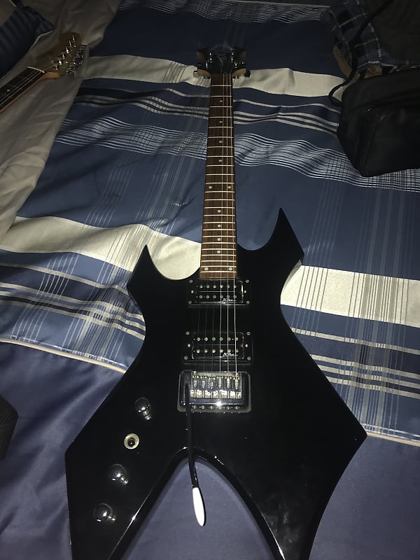 B.C. Rich Warlock Platinum Series Black Left Handed | Reverb