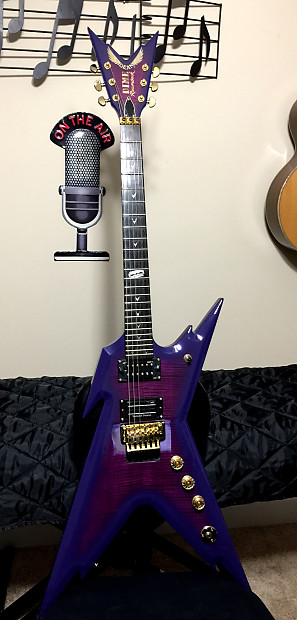 Dean DCR #5 - DIMEBAG RAZORBACK BLACKTOOTH TRANS POWER PURPLE | Reverb